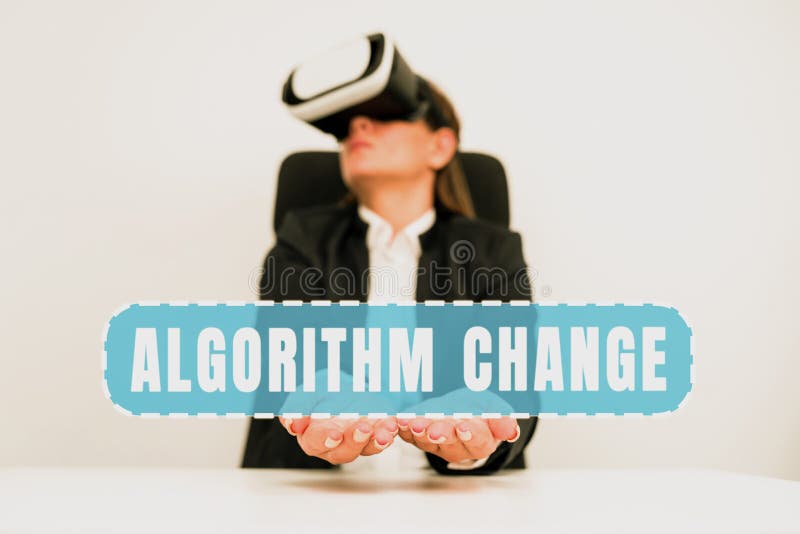 Handwriting Text Algorithm Change. Business Concept Change in Procedure ...