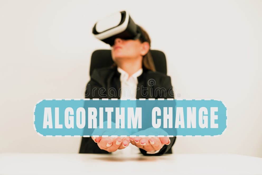 Handwriting Text Algorithm Change. Business Concept Change in Procedure Designed To Perform an ...