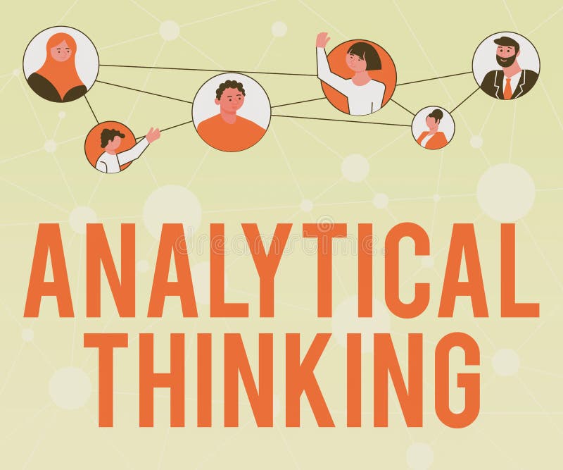 Handwriting Text Analytical Thinking. Word Written on Component of ...