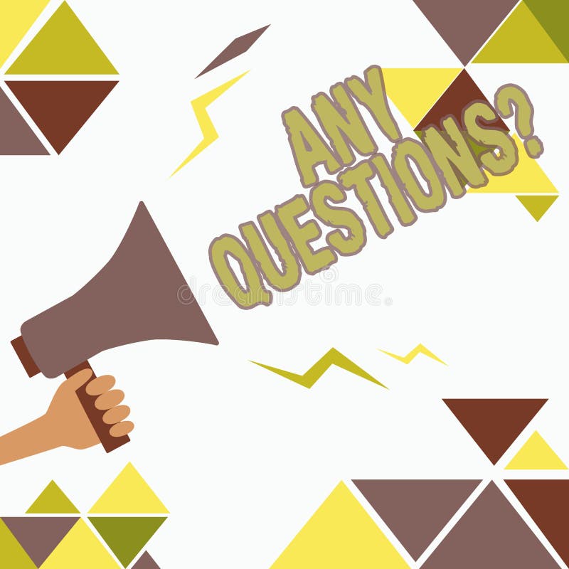 Inspiration Showing Sign Any Questions Question. Business Concept ...