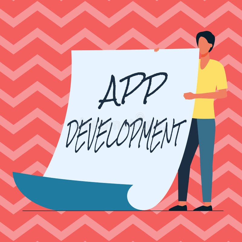 Inspiration Showing Sign App Development. Business Approach Producing ...