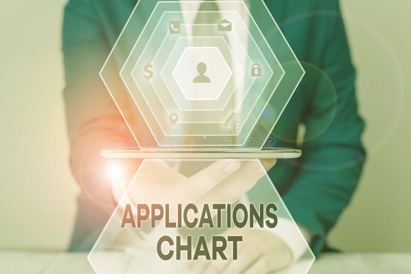 Handwriting Text Applications Chart. Concept Meaning Graph Used To ...