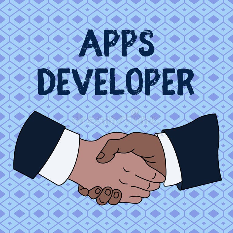 Handwriting Text Apps Developer. Concept Meaning Graphic Artist ...