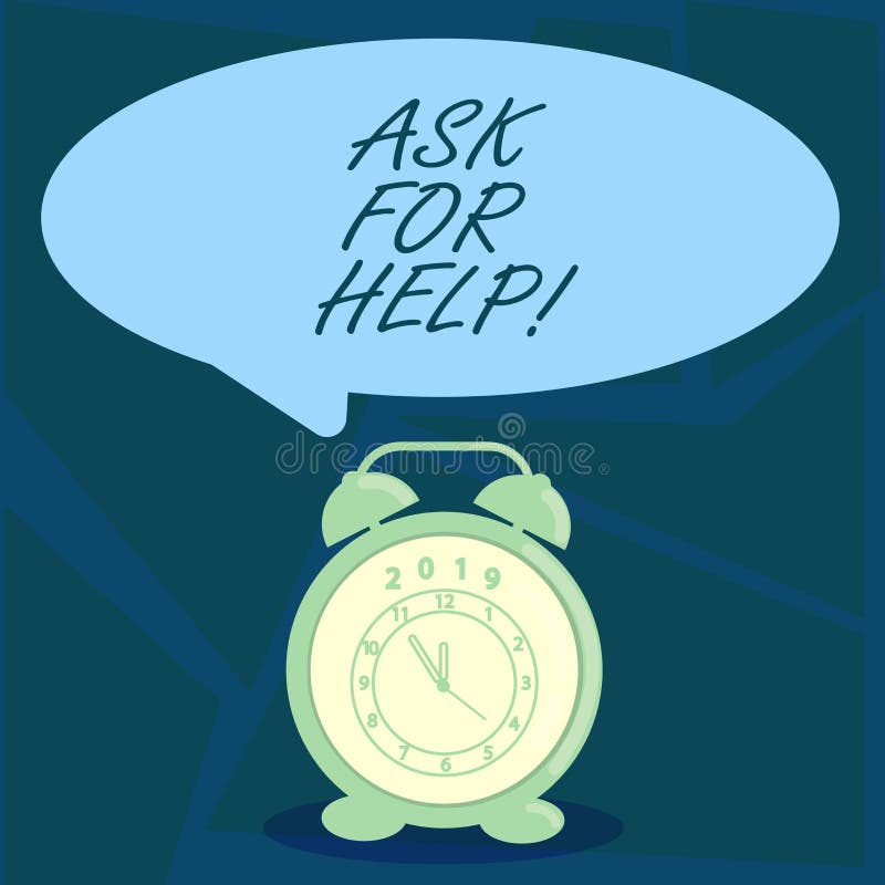 Handwriting Text Ask for Help. Concept Meaning Request To Support ...