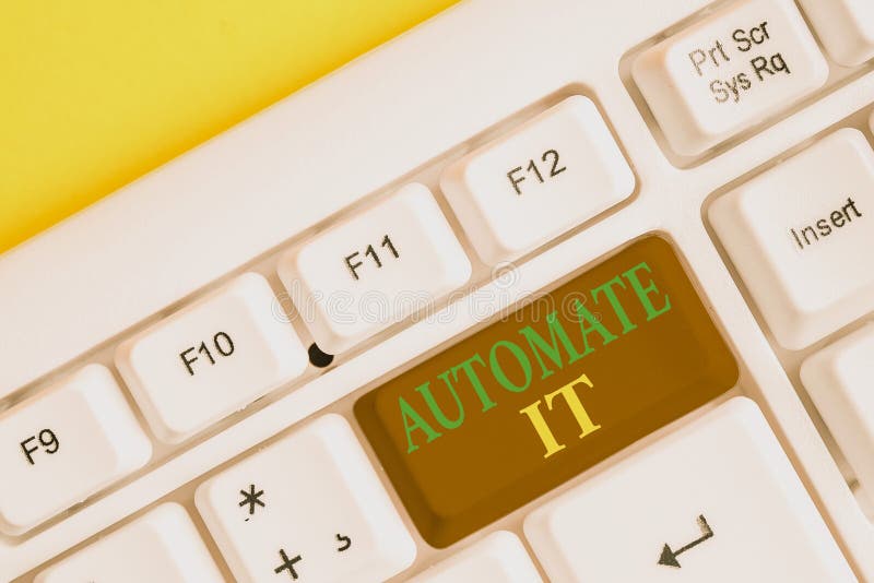 Handwriting Text Automate it. Concept Meaning Convert Process or ...