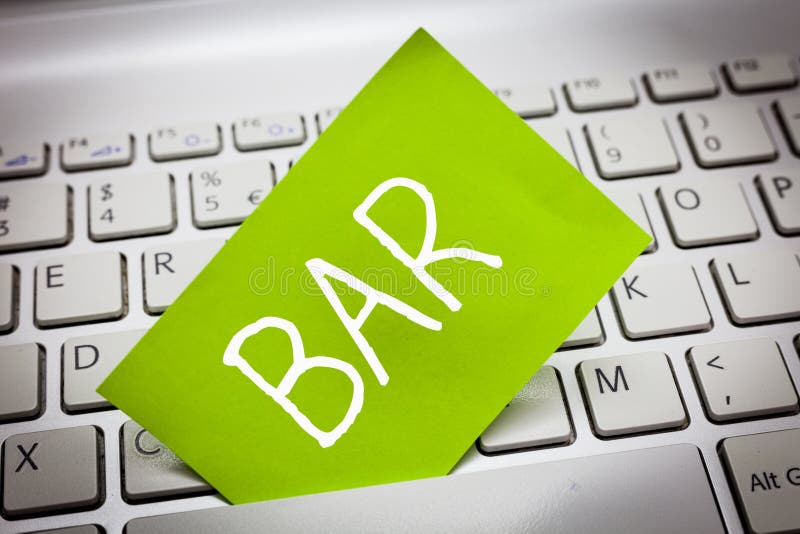 Handwriting Text Bar. Concept Meaning Restaurant Cafe Across Which ...