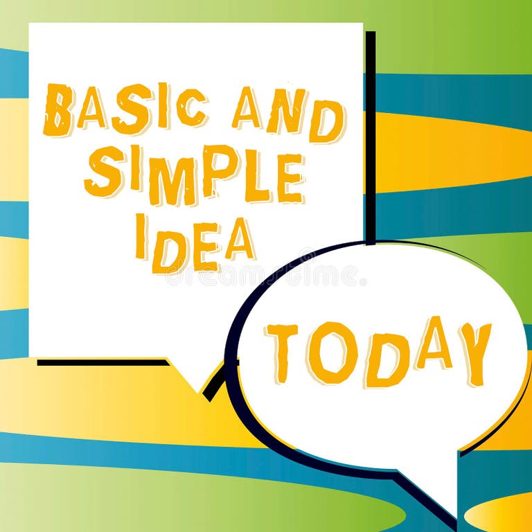 Handwriting Text Basic and Simple Idea. Word for Plain Mental Images or ...