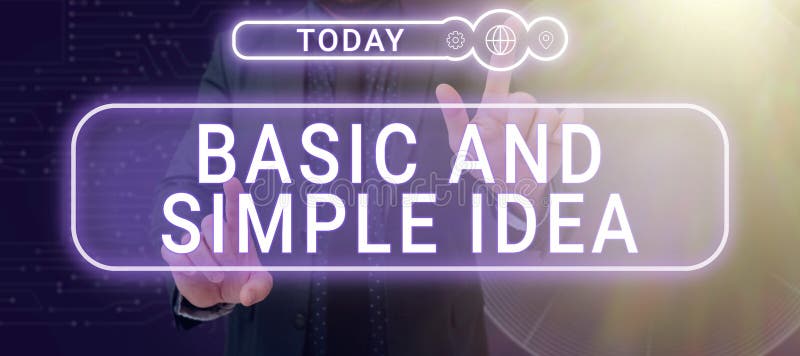 Handwriting Text Basic and Simple Idea. Word Written on Plain Mental ...