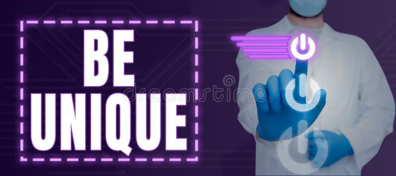 Handwriting Text Be Unique. Business Showcase Being the only One of Its ...