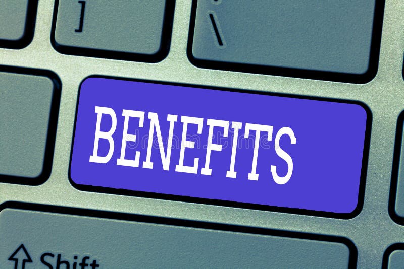 Handwriting Text Benefits. Concept Meaning Advantage Profit Gained from ...