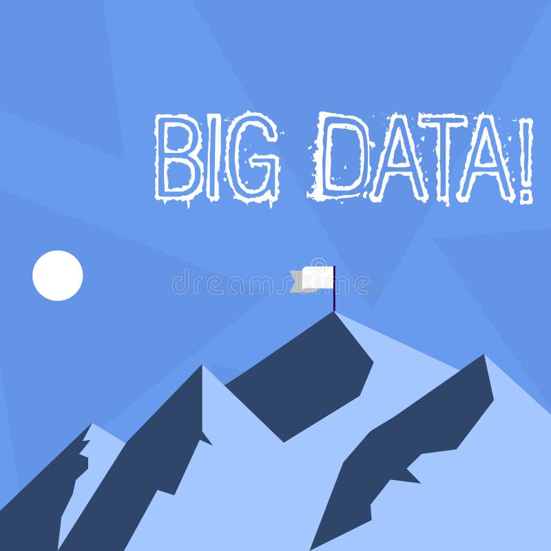 Handwriting Text Big Data. Concept Meaning Large Amount of Information ...