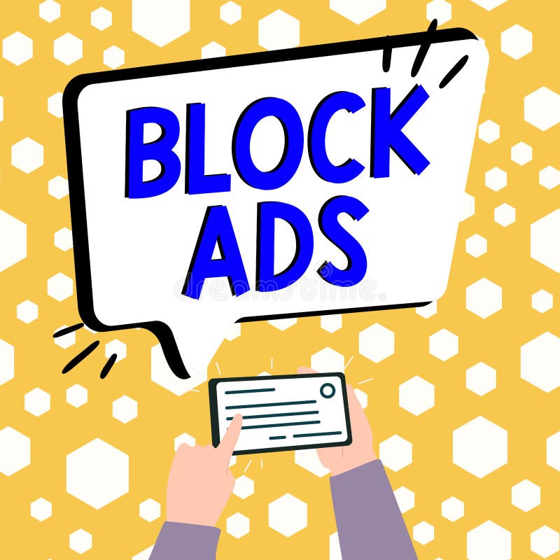 Text Caption Presenting Block Ads. Business Concept Program that Will ...