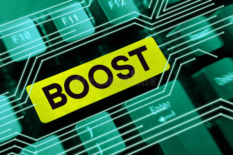 Handwriting Text Boost. Internet Concept a Source of Help or ...