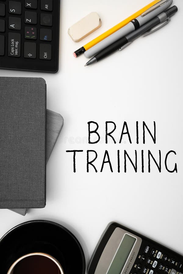 Handwriting Text Brain Training. Business Concept Mental Activities To ...