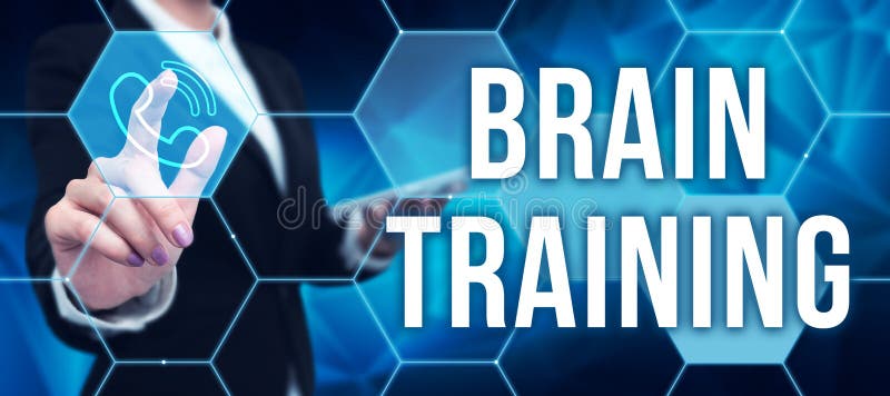 Handwriting Text Brain Training. Internet Concept Mental Activities To ...