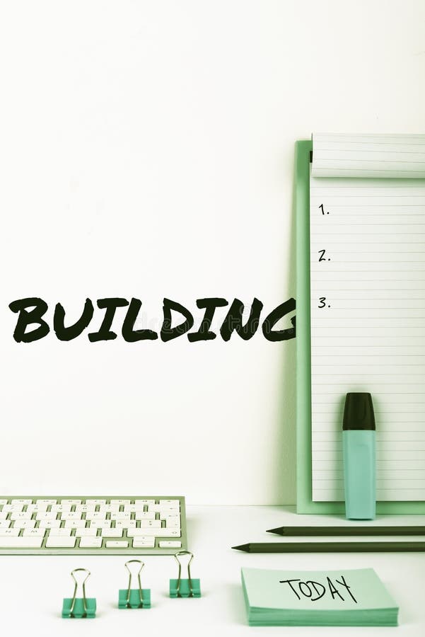 Handwriting Text Building. Business Concept the Art or Business of ...