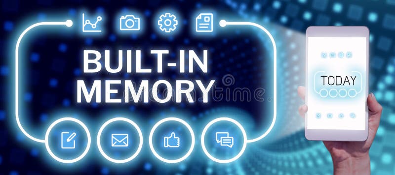 Handwriting Text Built in Memory. Word for Device or Feature are ...