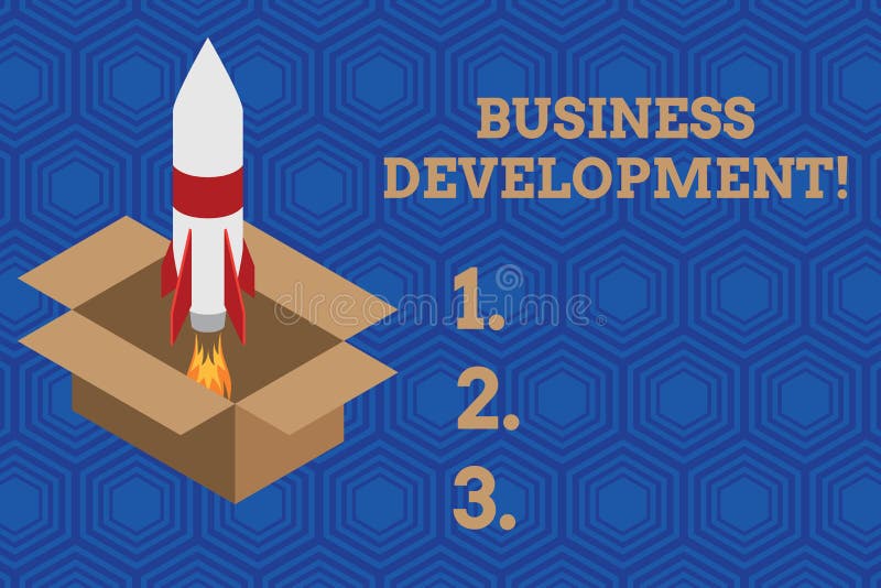 Handwriting Text Business Development. Concept Meaning Implement Growth ...