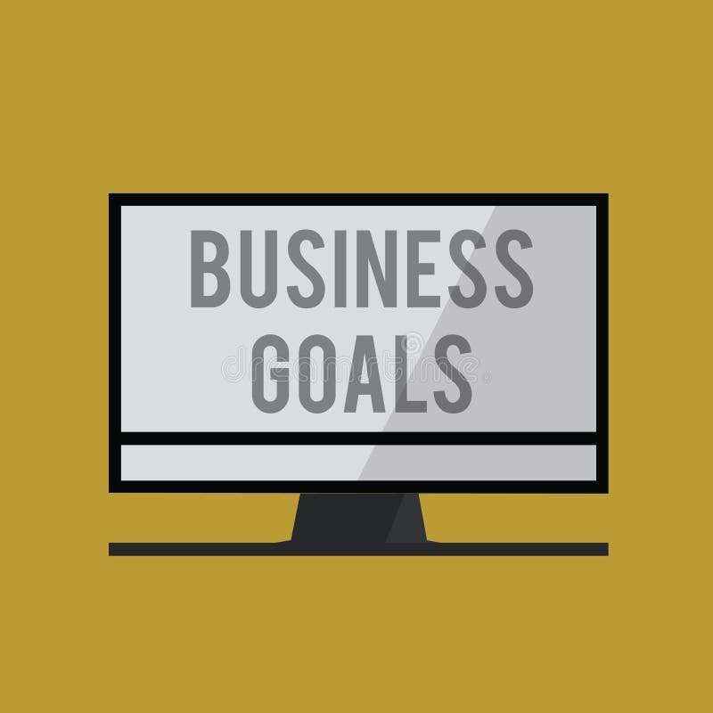 Handwriting Text Business Goals. Concept Meaning Expectation To ... Handwriting Text Business Goals. Concept Meaning Expectation To ...