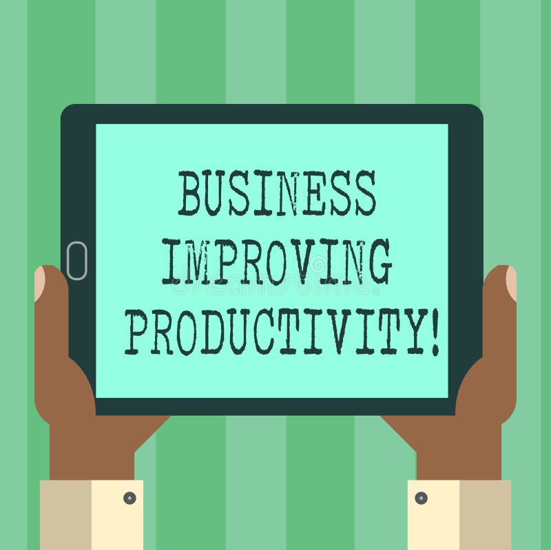 Handwriting Text Business Improving Productivity. Concept Meaning ...