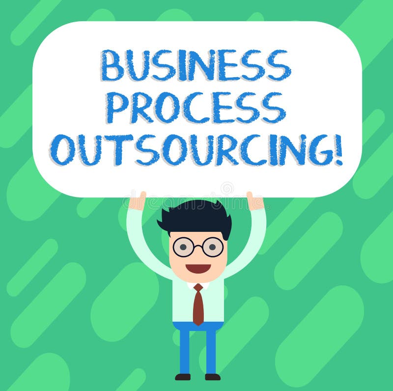 Handwriting Text Business Process Outsourcing. Concept Meaning ...