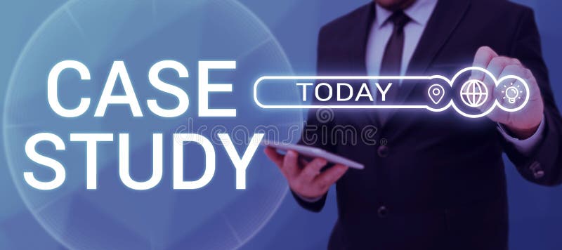 Conceptual Display Case Study. Word Written on a Subject Matter To Be ...