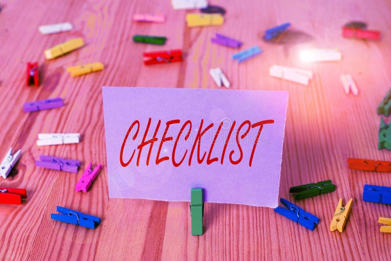 Handwriting Text Checklist. Concept Meaning List Down of the Detailed ...