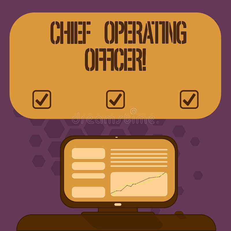 Handwriting Text Chief Operating Officer. Concept Meaning Responsible ...