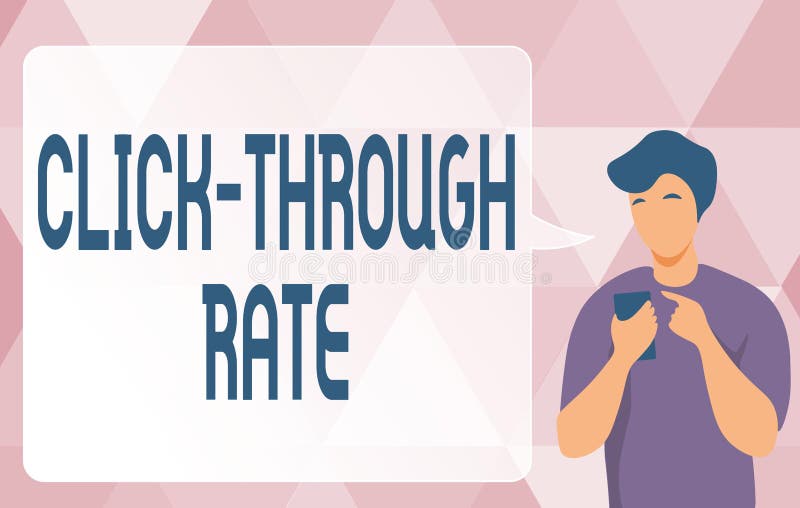 Handwriting Text Click through Rate. Conceptual Photo Number of Clicks ...