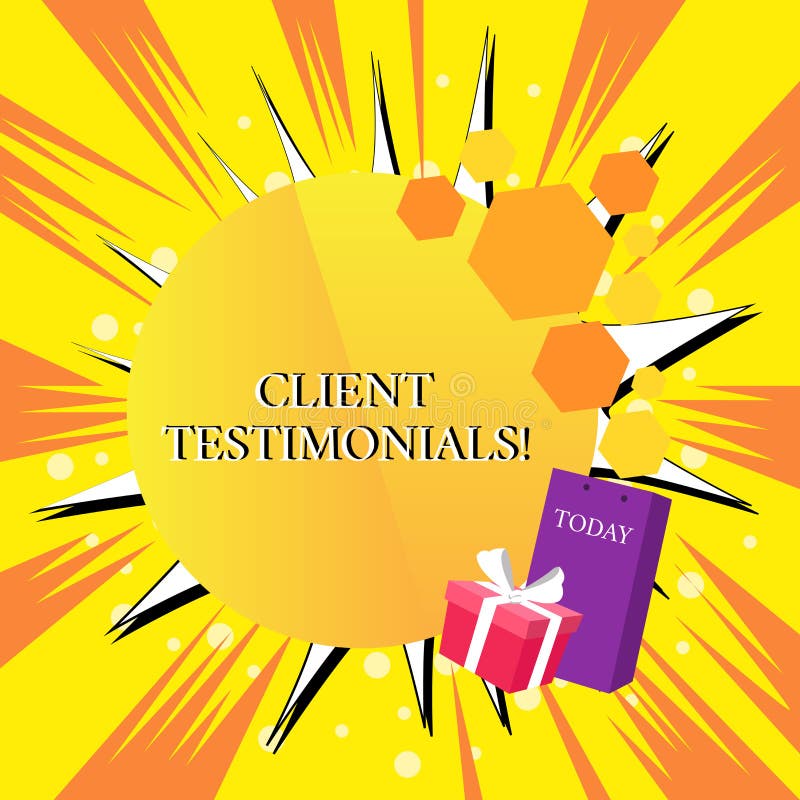 Handwriting Text Client Testimonials. Concept Meaning Written ...