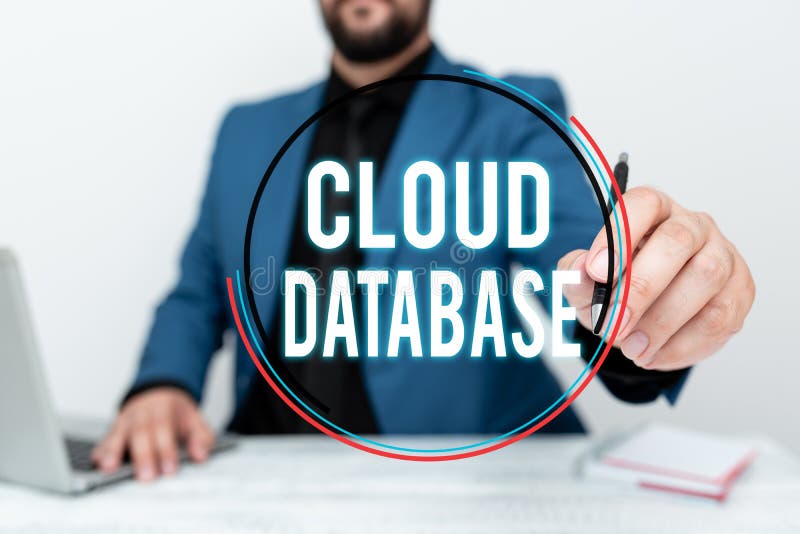 Handwriting Text Cloud Database. Concept Meaning Optimized or Built for a Virtualized Computing ...