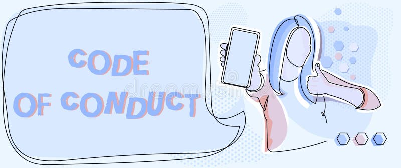 Handwriting Text Code of Conduct. Business Concept Ethics Rules Moral ...