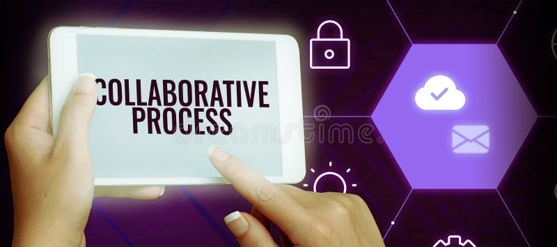 Handwriting Text Collaborative Process. Concept Meaning People and ...