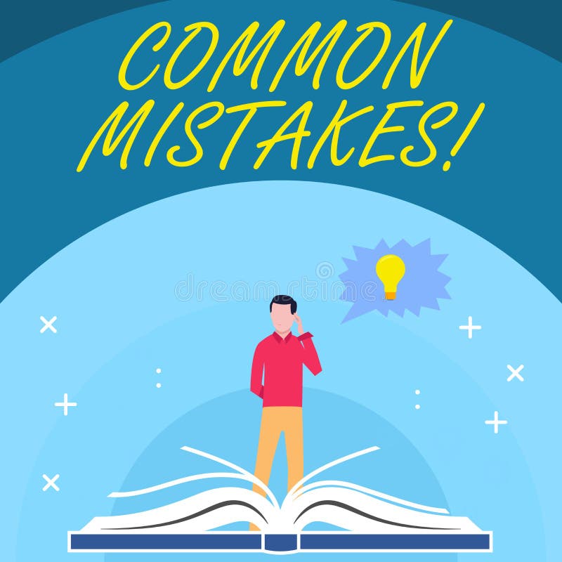 Handwriting Text Common Mistakes. Concept Meaning Repeat Act or ...
