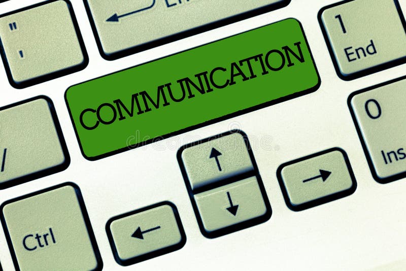 Handwriting Text Communication. Concept Meaning Imparting or Exchanging ...