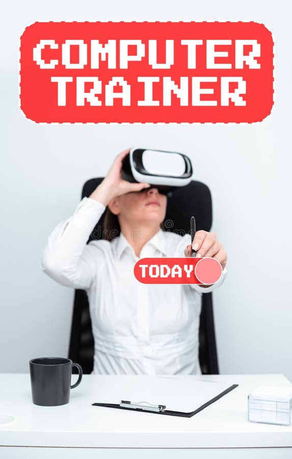 Handwriting Text Computer Trainer. Internet Concept Instruct and Help ...