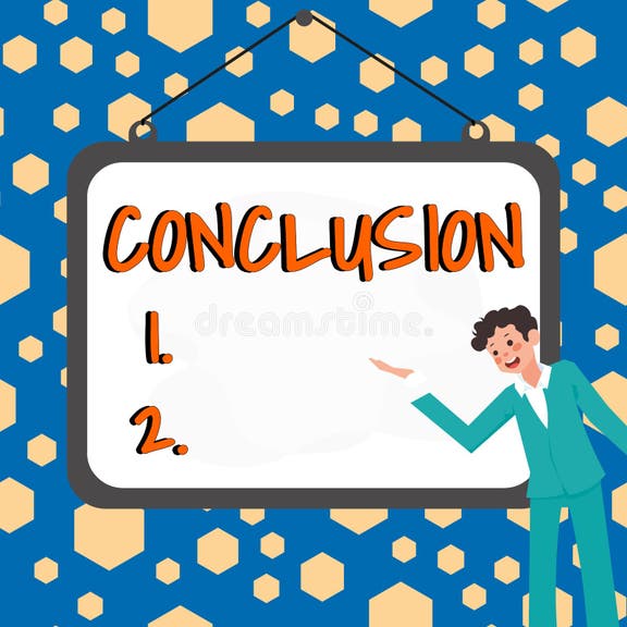 Text Caption Presenting Conclusion. Business Approach Results Analysis ...