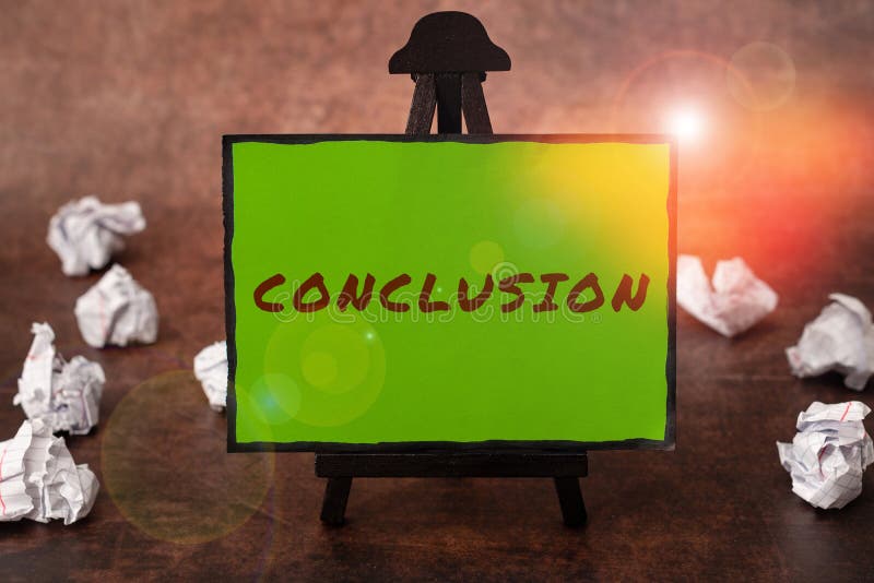 Handwriting Text Conclusion. Word for Results Analysis Final Decision ...