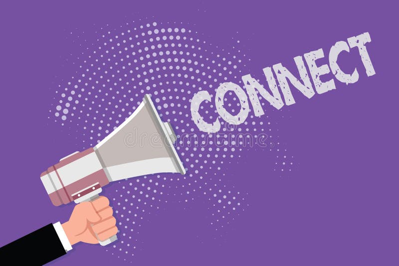 Handwriting Text Connect. Concept Meaning Being Together Contact ...