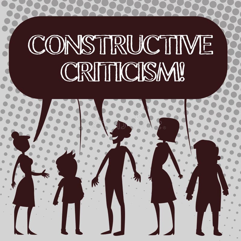 Constructive Criticism Vector Illustration. Opinion in Tiny Persons ...
