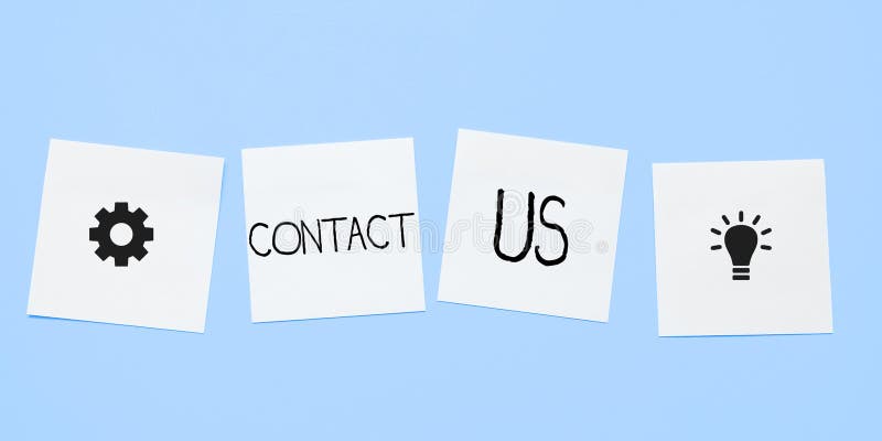 Conceptual Caption Contact Us. Business Idea Group of Person that ...