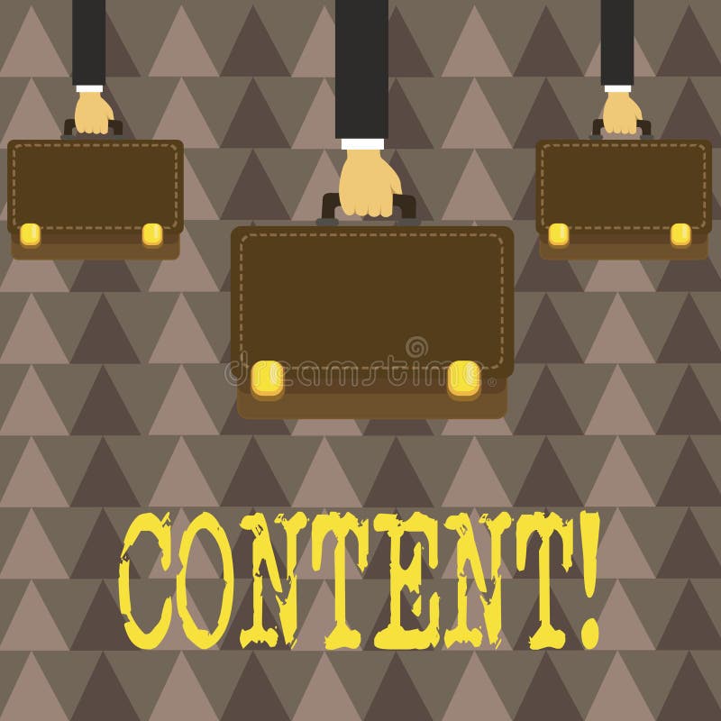 Handwriting Text Content. Concept Meaning Website Containing Exclusive ...