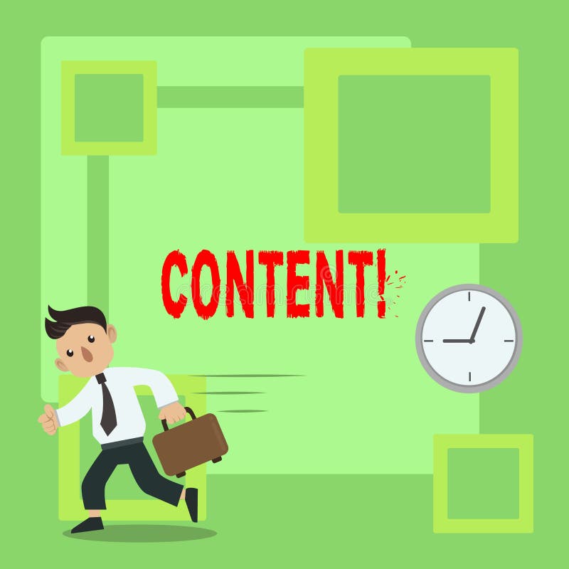 Handwriting Text Content. Concept Meaning Website Containing Exclusive ...