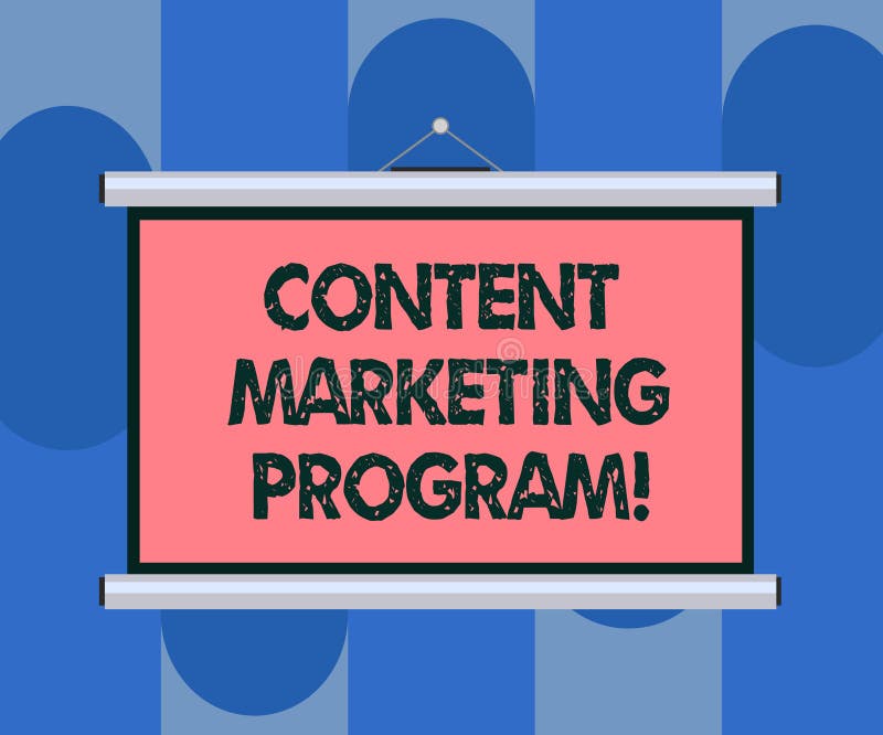 Handwriting Text Content Marketing Program. Concept Meaning Strategic ...