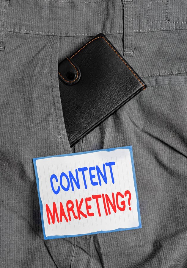 Handwriting Text Content Marketing Question. Concept Meaning Involves ...