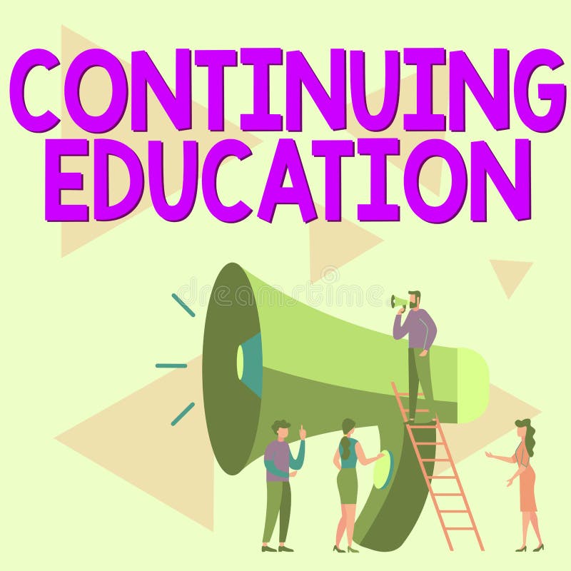 Text Caption Presenting Continuing Education. Business Concept ...