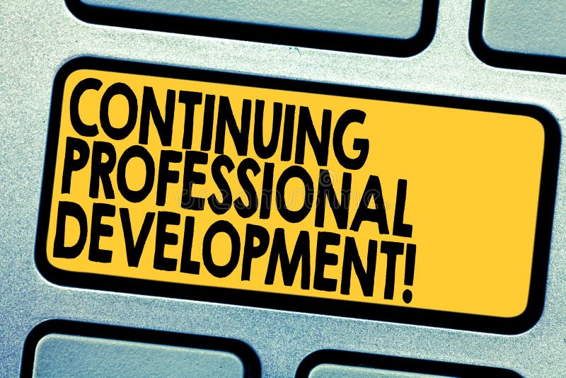 Handwriting Text Continuing Professional Development. Concept Meaning ...