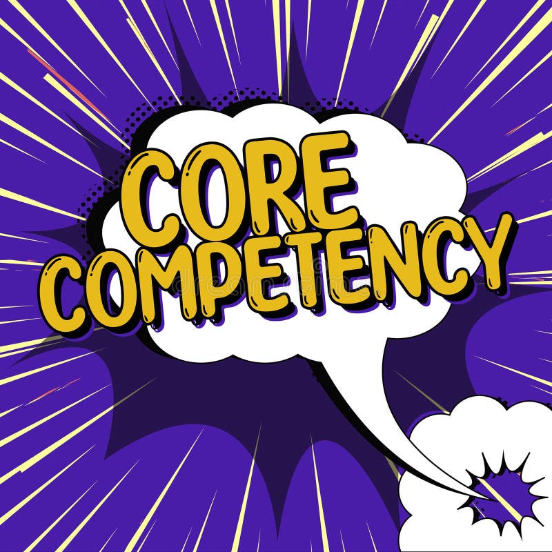 Handwriting Text Core Competency. Business Idea Harmonized Combination ...