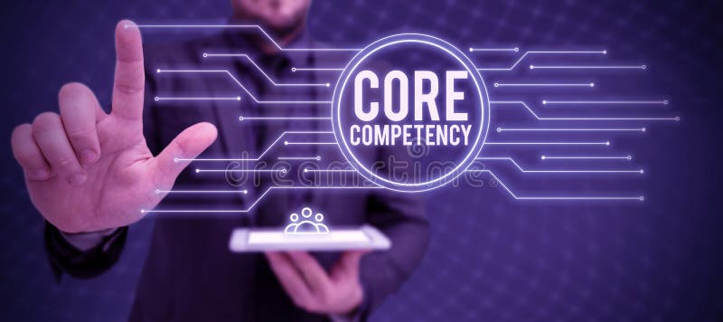 Handwriting Text Core Competency. Word Written on Harmonized ...