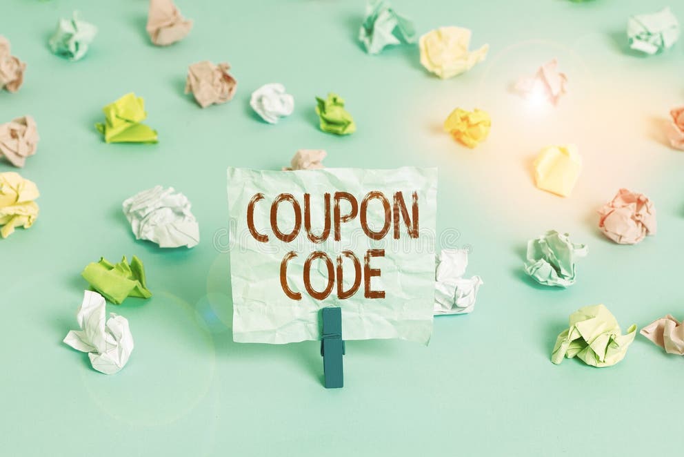 Handwriting Text Coupon Code. Concept Meaning Ticket or Document that ...